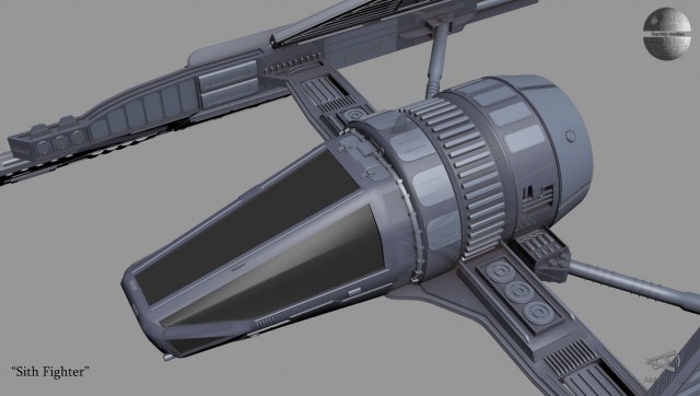 sith fighter 3D Model in Fantasy Spacecraft 3DExport