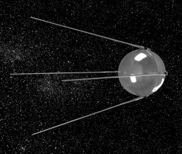 satellite sputnik 3D Model in Real Spacecraft 3DExport