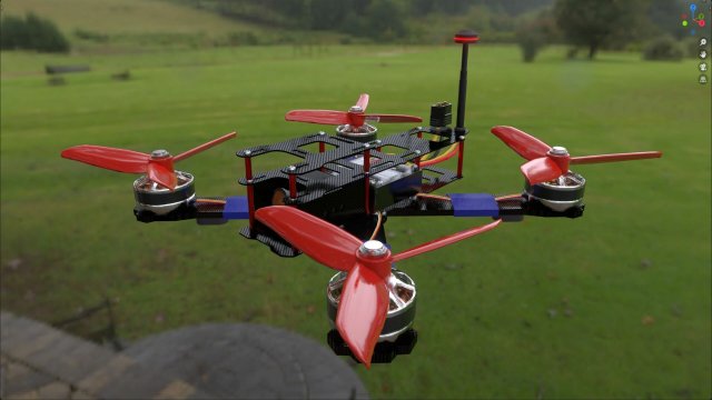 Drone Quadcopter 3D Model in Drone / Copter 3DExport