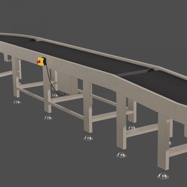 Conveyor 3D Model in Tools 3DExport