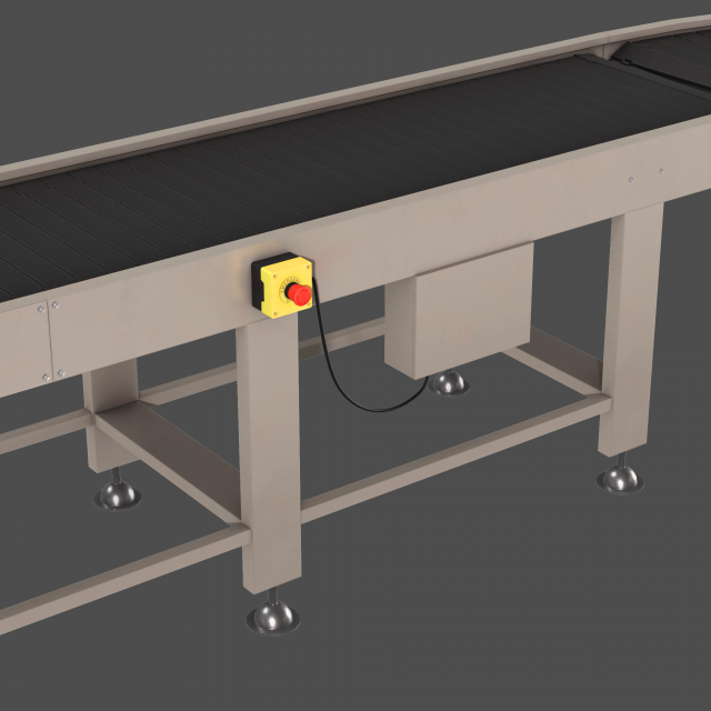 Conveyor 3D Model in Tools 3DExport