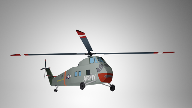 sikorsky h-34 3D Model in Helicopter 3DExport
