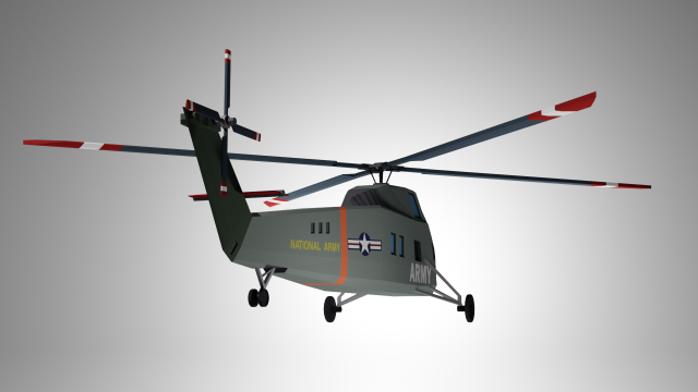 sikorsky h-34 3D Model in Helicopter 3DExport