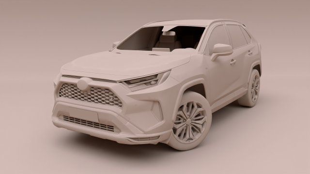 2022 Toyota RAV4 SE Hybrid 3D Model in SUV 3DExport