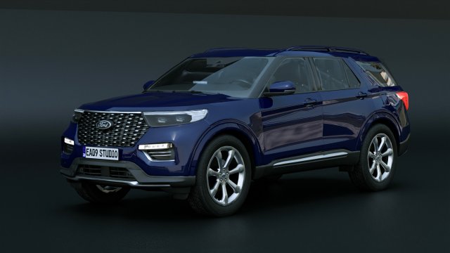 Ford-Explorer 3D Model in SUV 3DExport