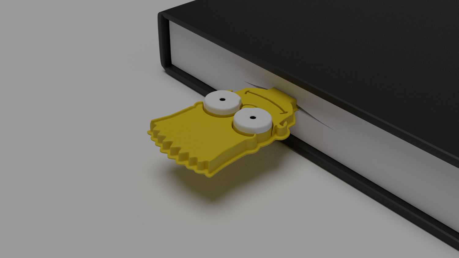 Bart Simpson Bookmark 3D Model in Office 3DExport