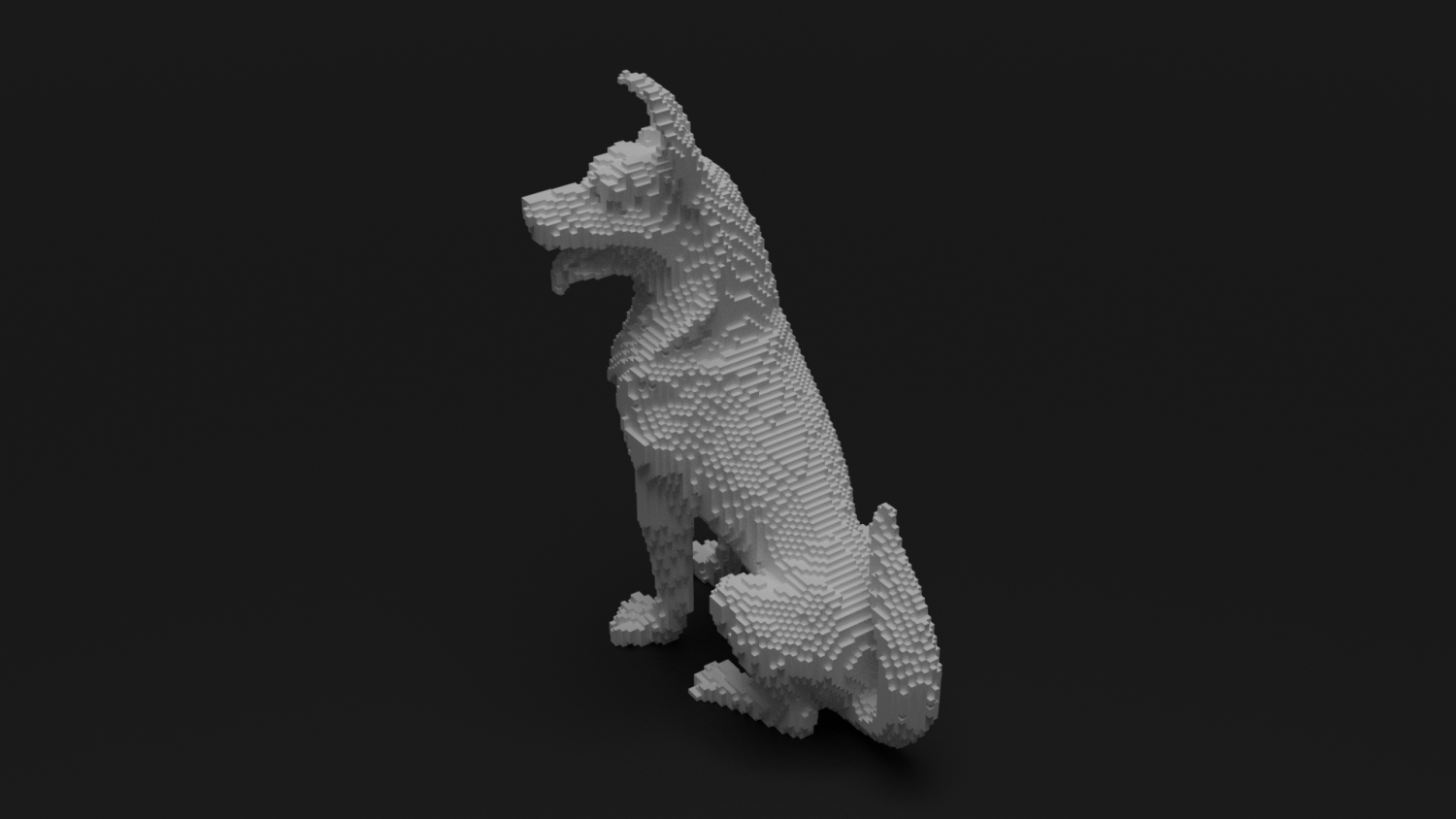 voxel dog 3D Models in Dog 3DExport