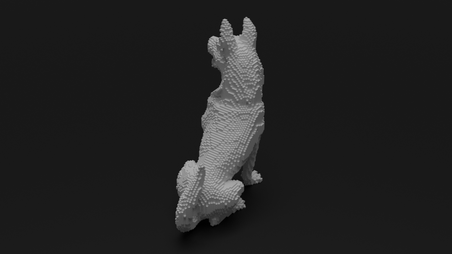 voxel dog 3D Models in Dog 3DExport
