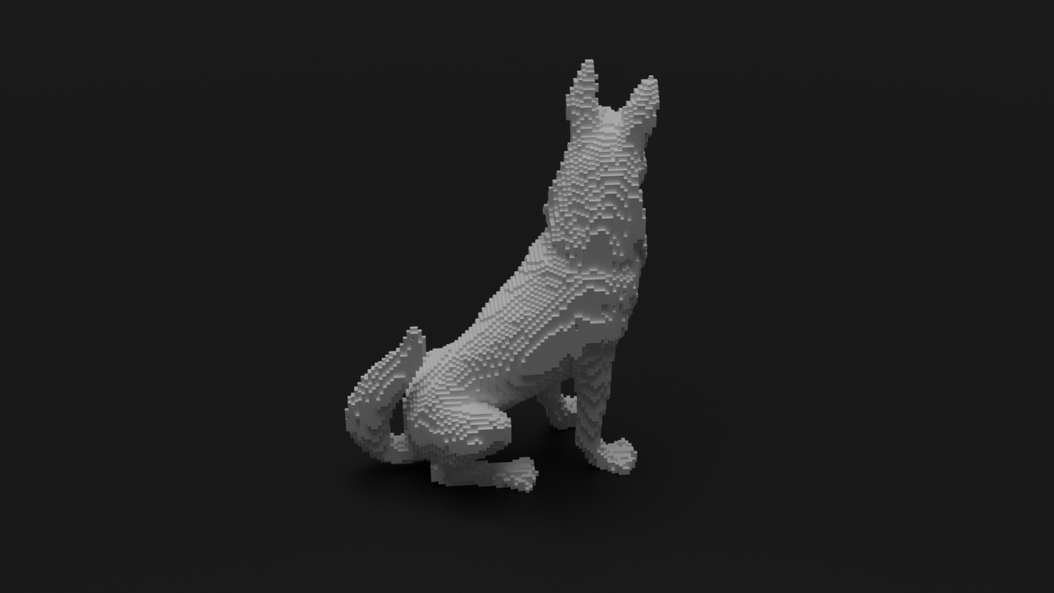 voxel dog 3D Models in Dog 3DExport