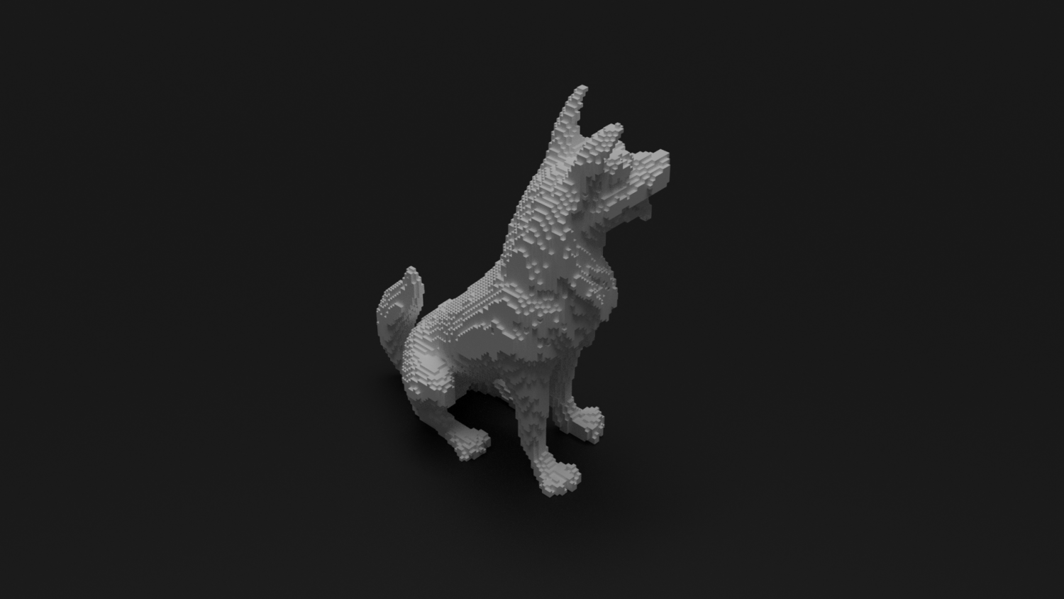 voxel dog 3D Models in Dog 3DExport