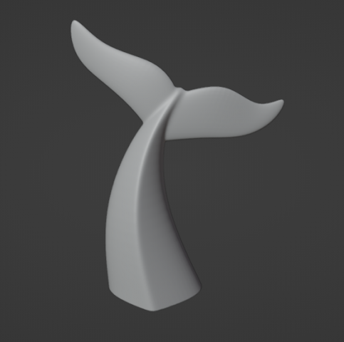 Fish Tail 3D Print Model in Sculpture 3DExport