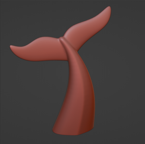 Fish Tail 3D Print Model in Sculpture 3DExport