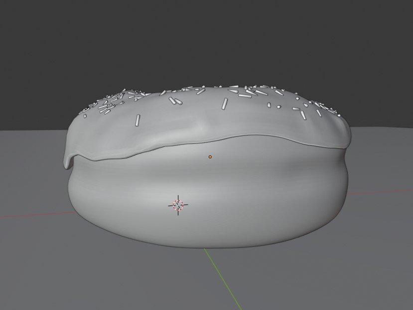 doughnut with chocolate icing 3D Model in Sweets 3DExport