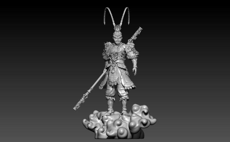 BLACK MYTH WUKONG - SUNWUKONG - 3D MODEL 3D Print Model in Sculpture ...