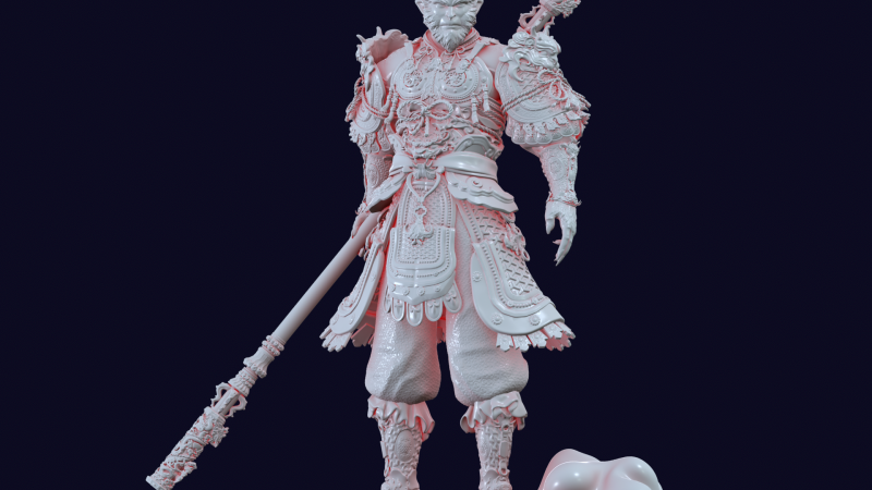 BLACK MYTH WUKONG - SUNWUKONG - 3D MODEL 3D Print Model in Sculpture ...