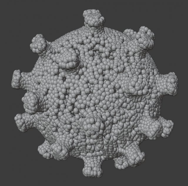 bacteria 3D Model in Medicines 3DExport