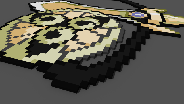 pokemon sprite voxel 6 gen Modelo 3D in Monstro 3DExport