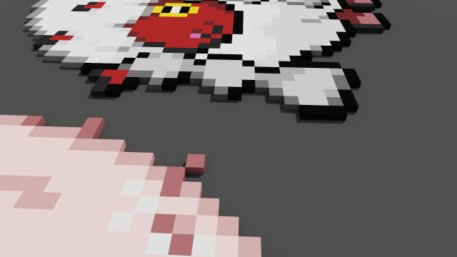 pokemon sprite voxel 8 gen 3D Model in Monster 3DExport