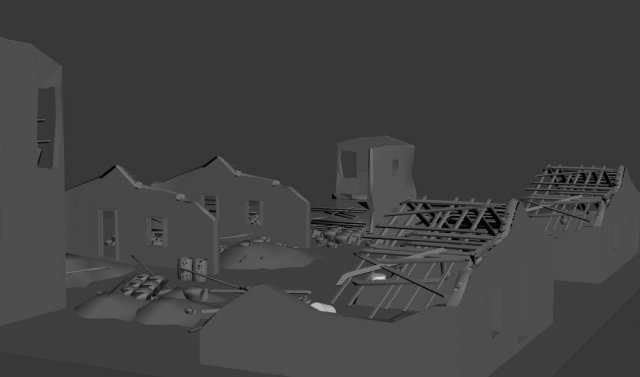 world war 2 and 1 war scene 3D Model in Fantasy 3DExport