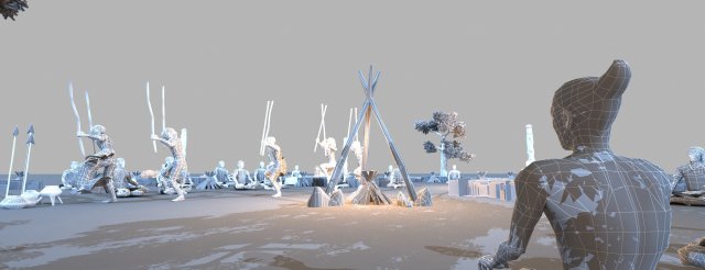 primitive 3D Model in Man 3DExport