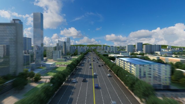 beijing 3D Model in Cityscapes 3DExport