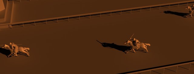 horse racing 3D Model in Race Track 3DExport