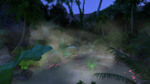 resort hot spring 3D Model in Environment 3DExport