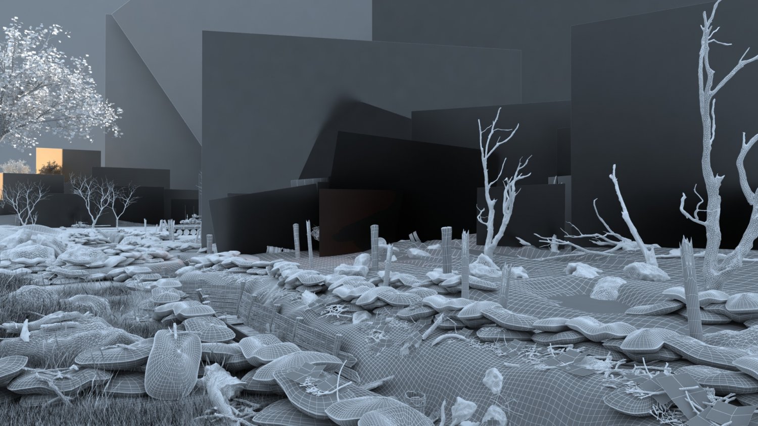 trenches 3D Models in Environment 3DExport