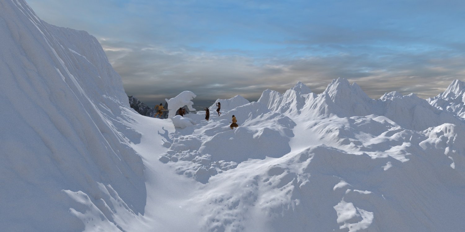 Primitive tribe 3D Model in Environment 3DExport