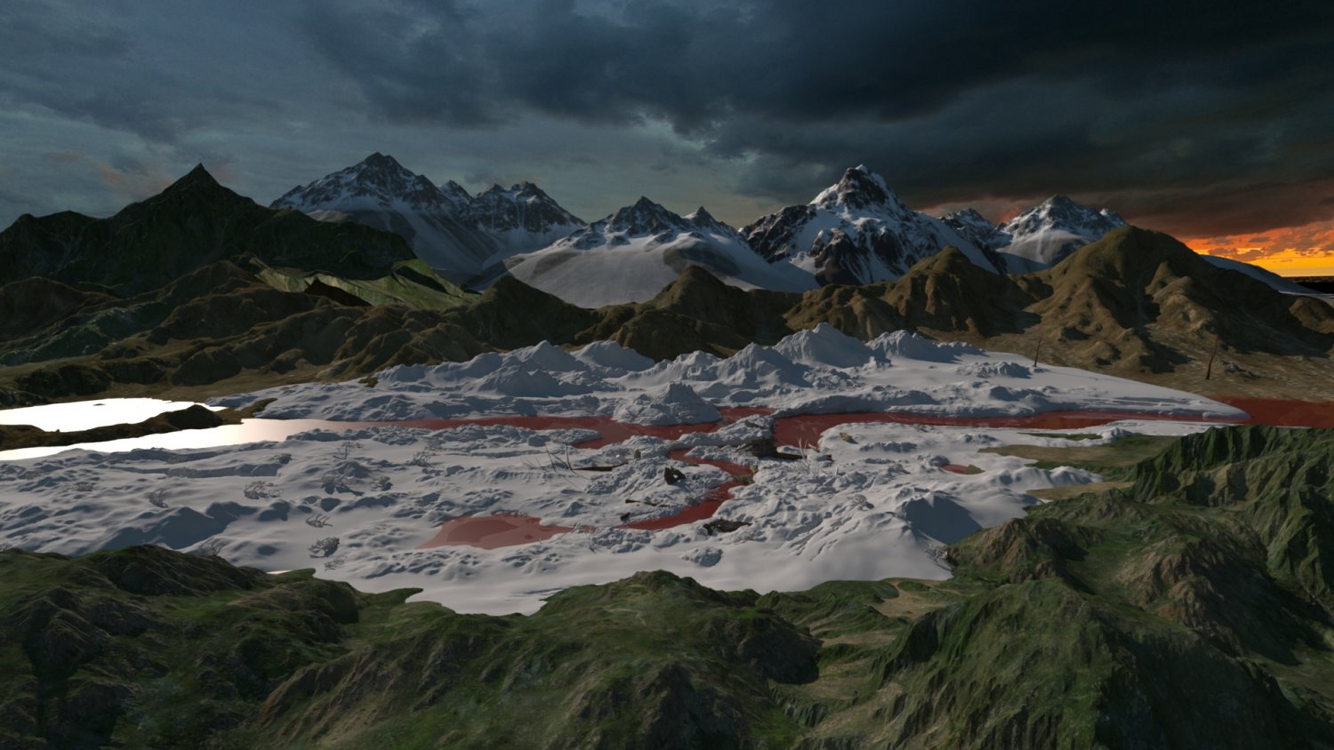 Primitive tribe 3D Model in Environment 3DExport