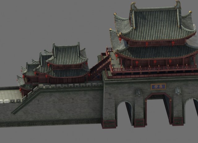 ancient city gate 3D Model in Buildings 3DExport