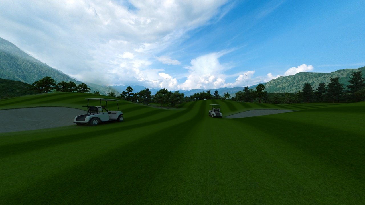 Golf course 3D Model in Environment 3DExport