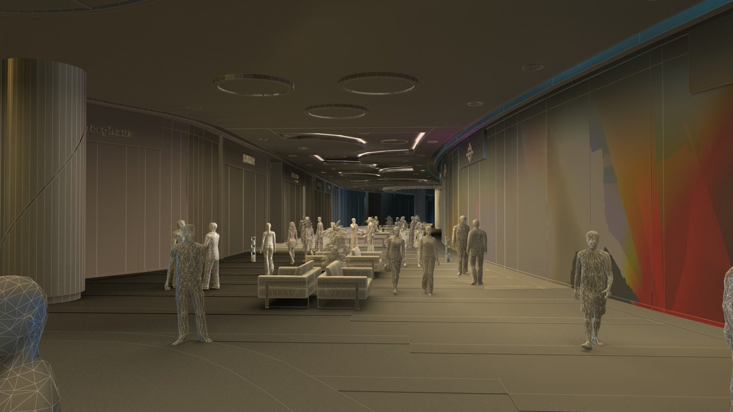 Bazaar 3D Model in Hall 3DExport