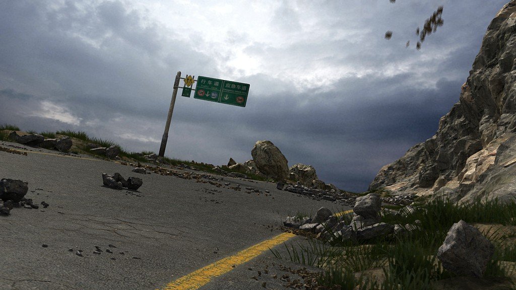 earthquake 3D Models in Environment 3DExport