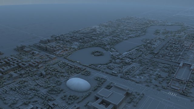 beijing 3D Model in Buildings 3DExport