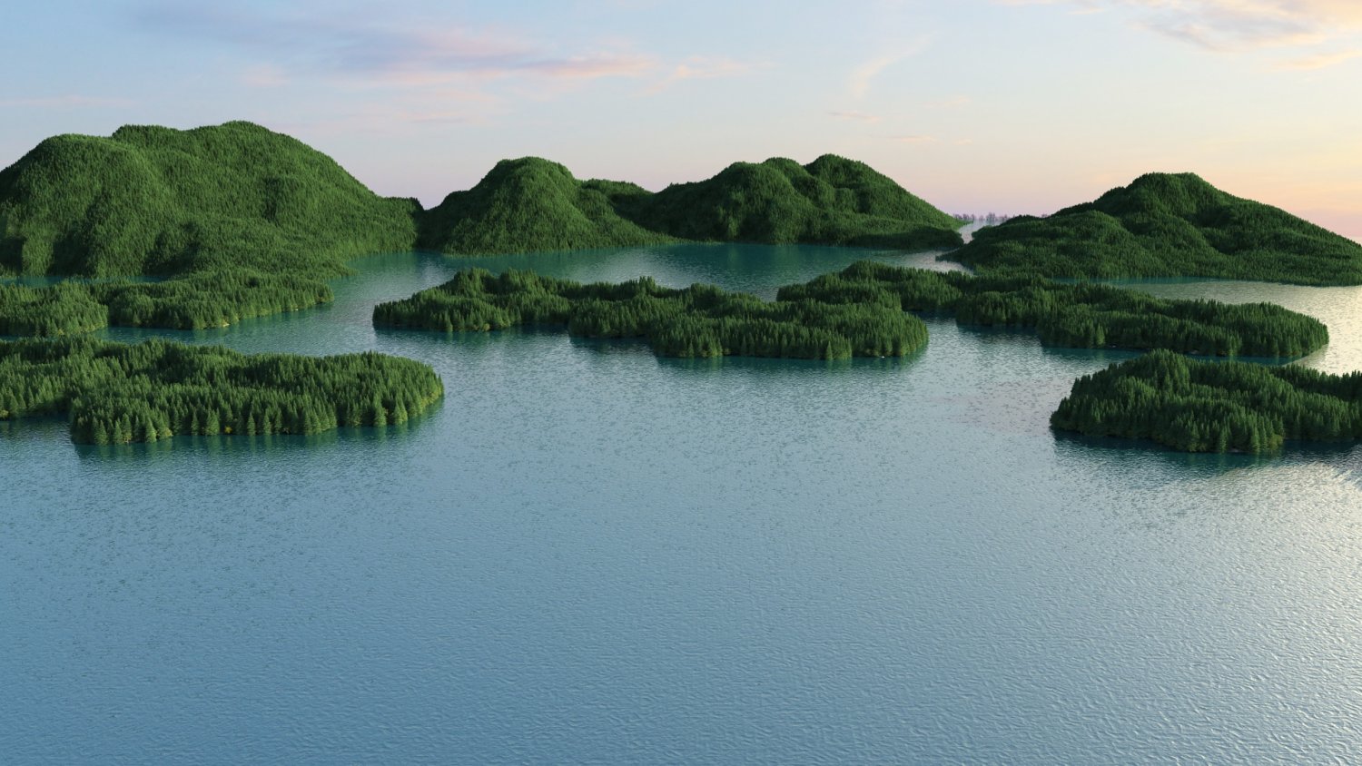 lake view 3D Models in Environment 3DExport