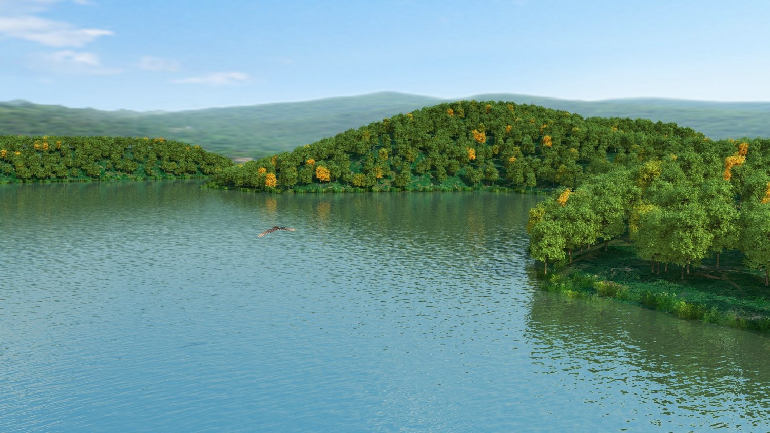lake view 3D Models in Environment 3DExport
