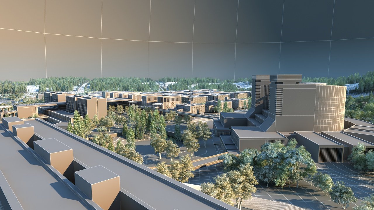 university campus 3D Models in Buildings 3DExport