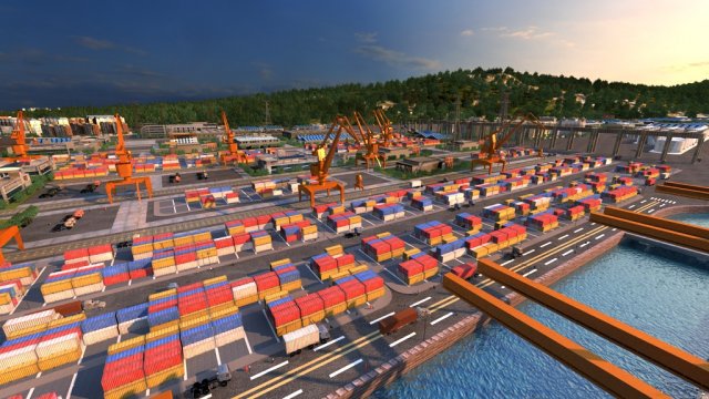 port 3D Model in Buildings 3DExport