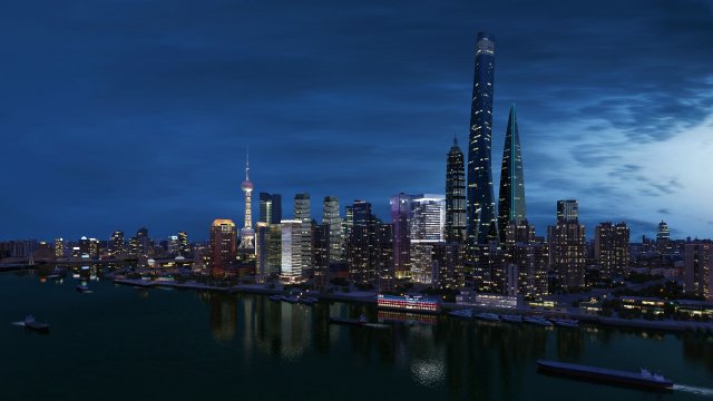 shanghai 3D Model in Buildings 3DExport