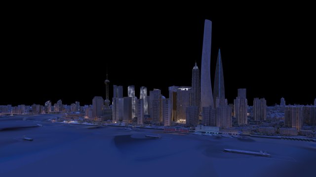 shanghai 3D Model in Buildings 3DExport