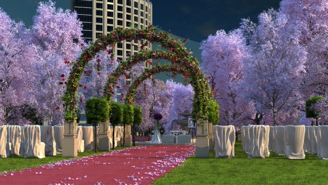 wedding 3D Model in Buildings 3DExport