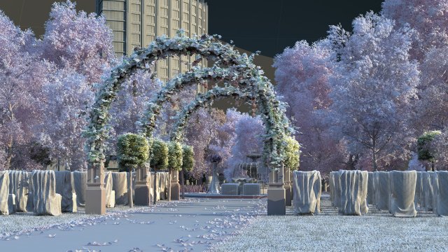 wedding 3D Model in Buildings 3DExport
