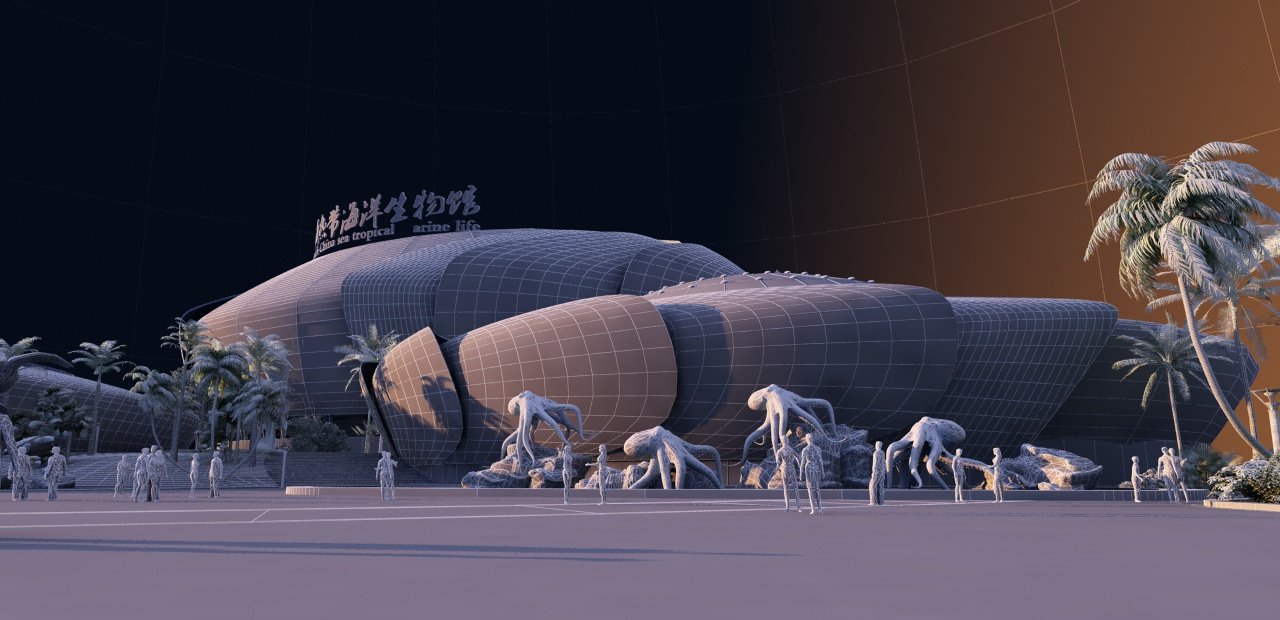 ocean exhibition hall 3D Models in Buildings 3DExport