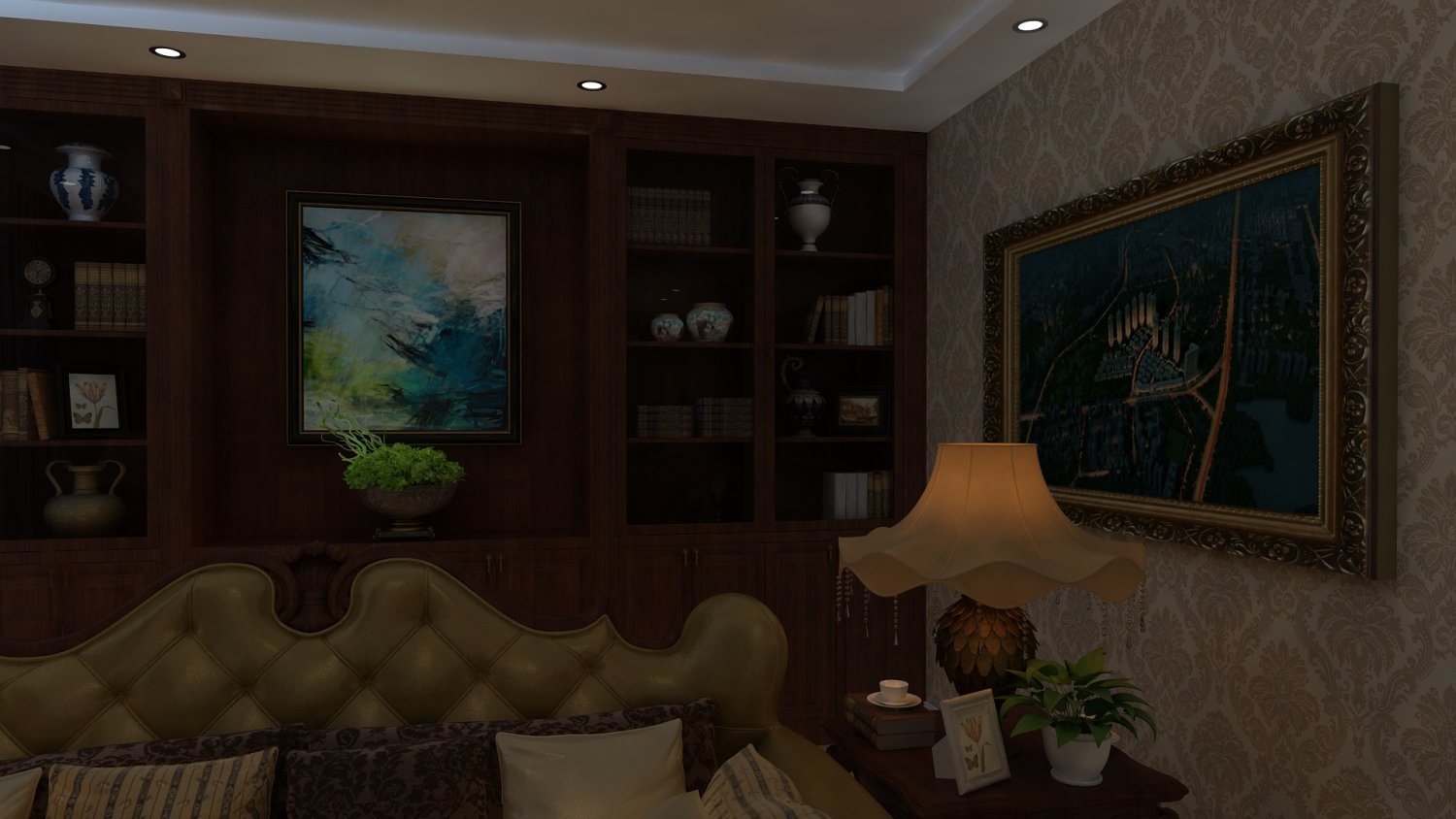 indoor 3D Models in Hall 3DExport