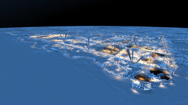 city night view 3D Model in Buildings 3DExport