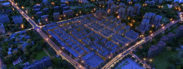 city night view 3D Model in Buildings 3DExport