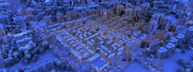 city night view 3D Model in Buildings 3DExport