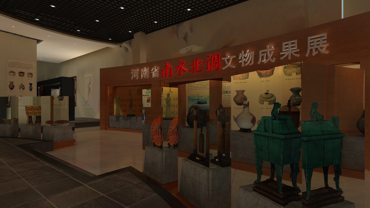 museum 3D Models in Hall 3DExport