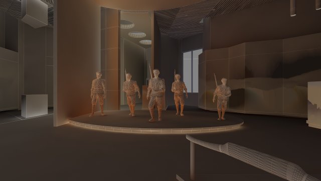 museum 3D Model in Hall 3DExport